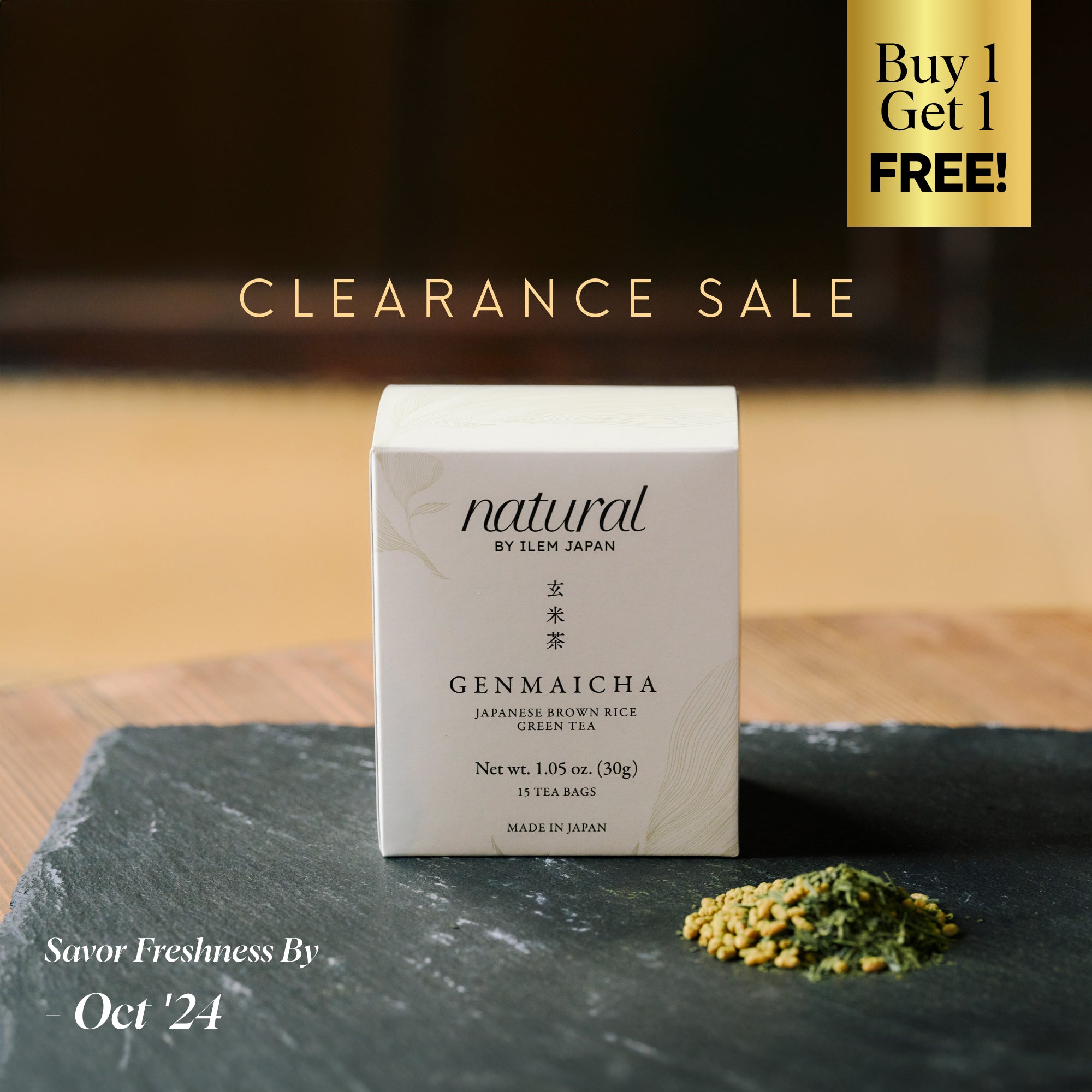 Buy Japanese Brown Rice Green Tea Online - ILEM JAPAN